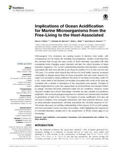 Implications of ocean acidification for marine microorganisms from the free-living to the host ...